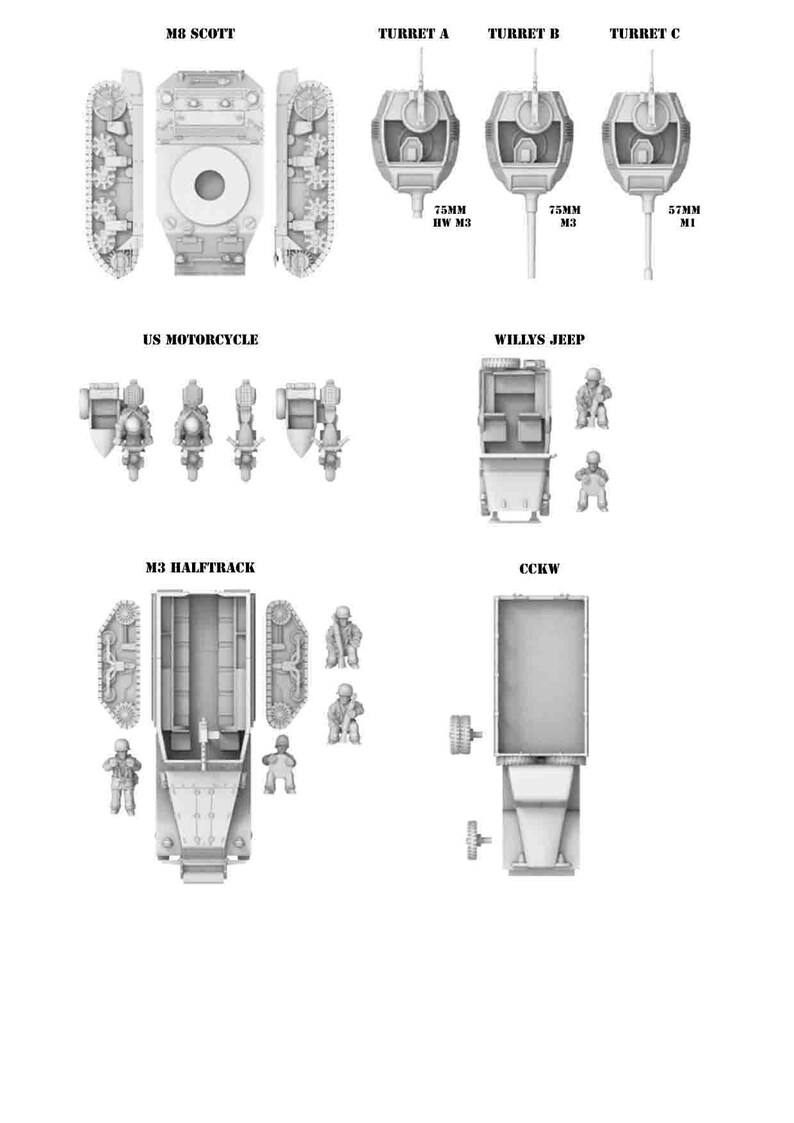 US Marine Armored Forces for WW2 Games and Dioramas. Available - Etsy