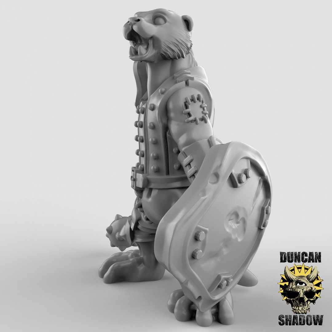 Otter Hand Weapons and Shields Trio Duncan Shadow Luca Design | Etsy