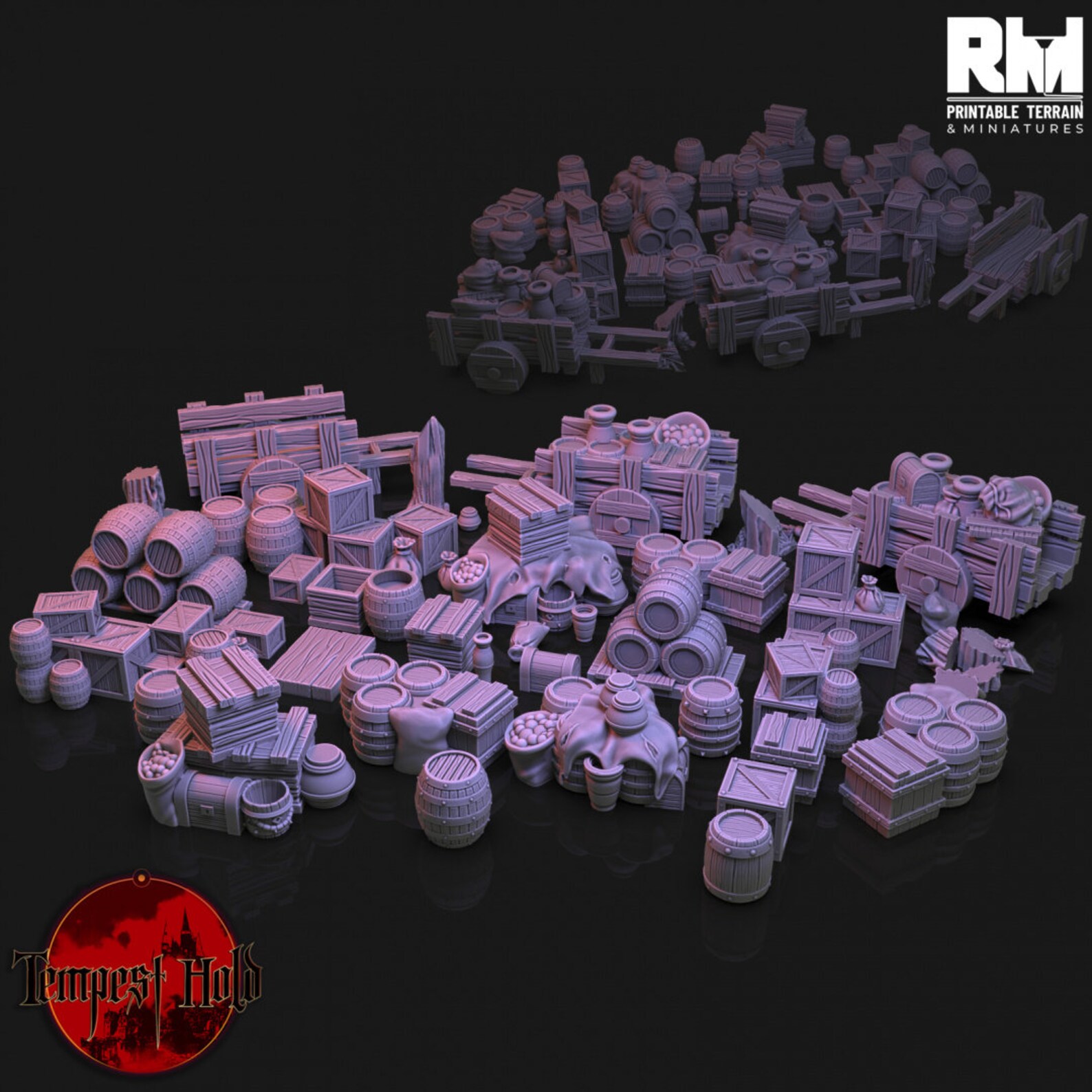 Crates and Cargo Available in 28mm and 34mm Scale From RM - Etsy