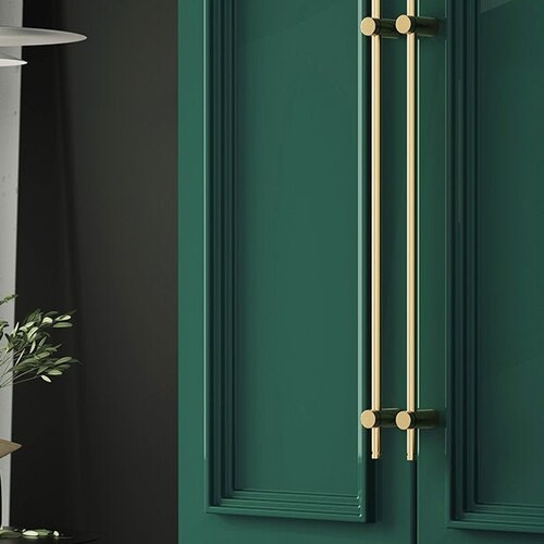 Extra Long Barn Bar Solid Brass Cabinet Handlesbrushed Brass - Etsy