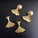 Ginkgo Leaf Cabinet Knobs,solid Brass Ginkgo Pulls,gold Drawer Knobs,fan Knob,light Luxury Brass ...