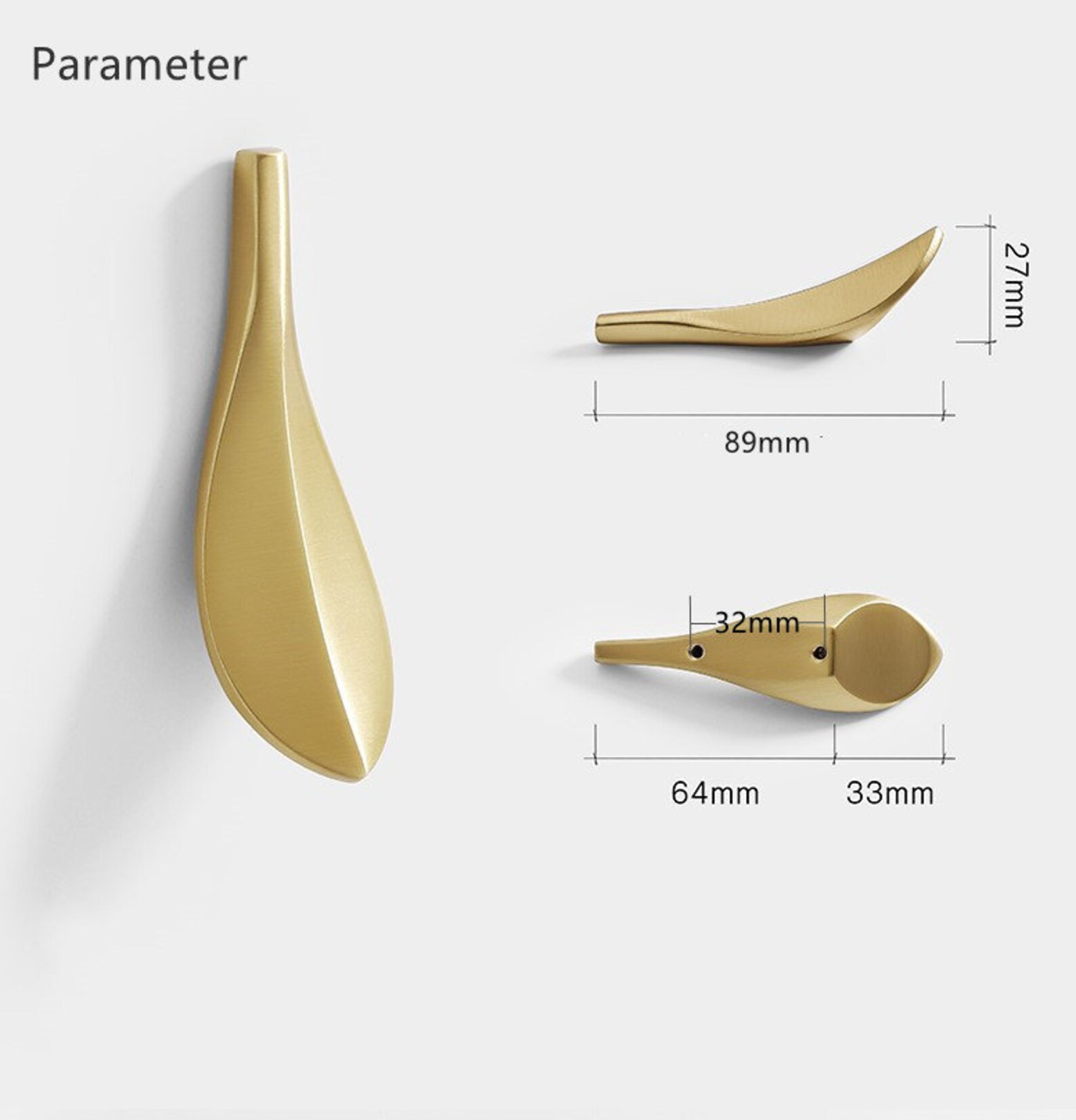 Leaves Solid Brass Cabinet Knob leaf Pulls Kitchen Knobs | Etsy