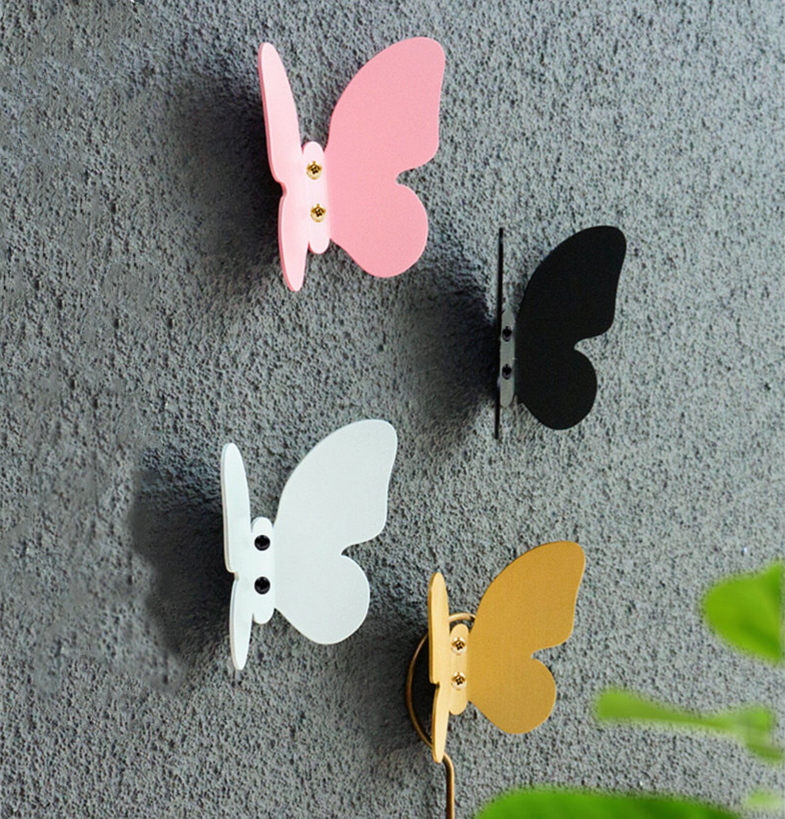 Butterfly Hookcolorful Art Butterfly Hookssolid Brass - Etsy