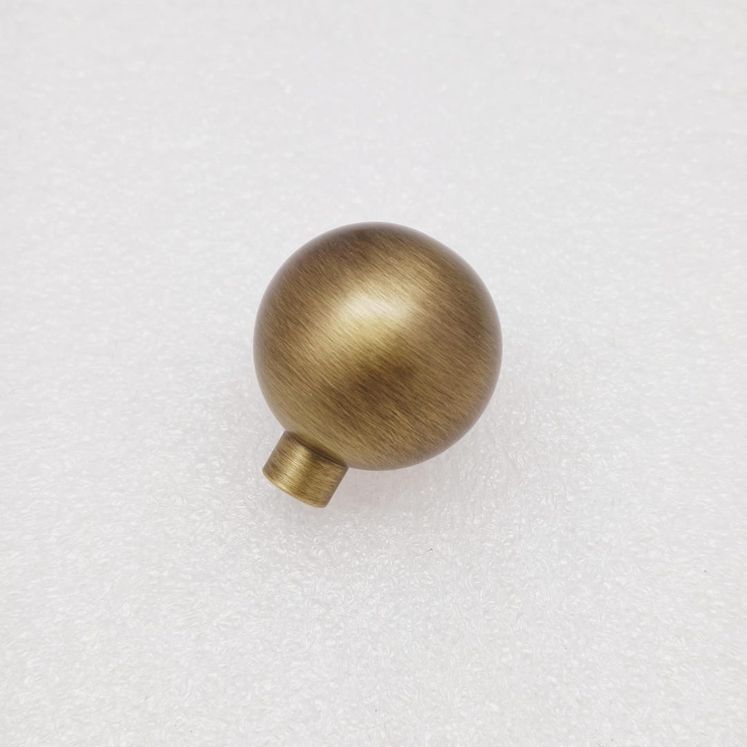 Bronze Spherical Knobs,antique Brass Ball Knob, Round Knob,solid Brass Cabinet Knobs,retro ...