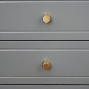 Cylinder Pulls,circular Knobs,round Drawer Pulls,brass Circle Cabinet Knobs,solid Brass Handles ...