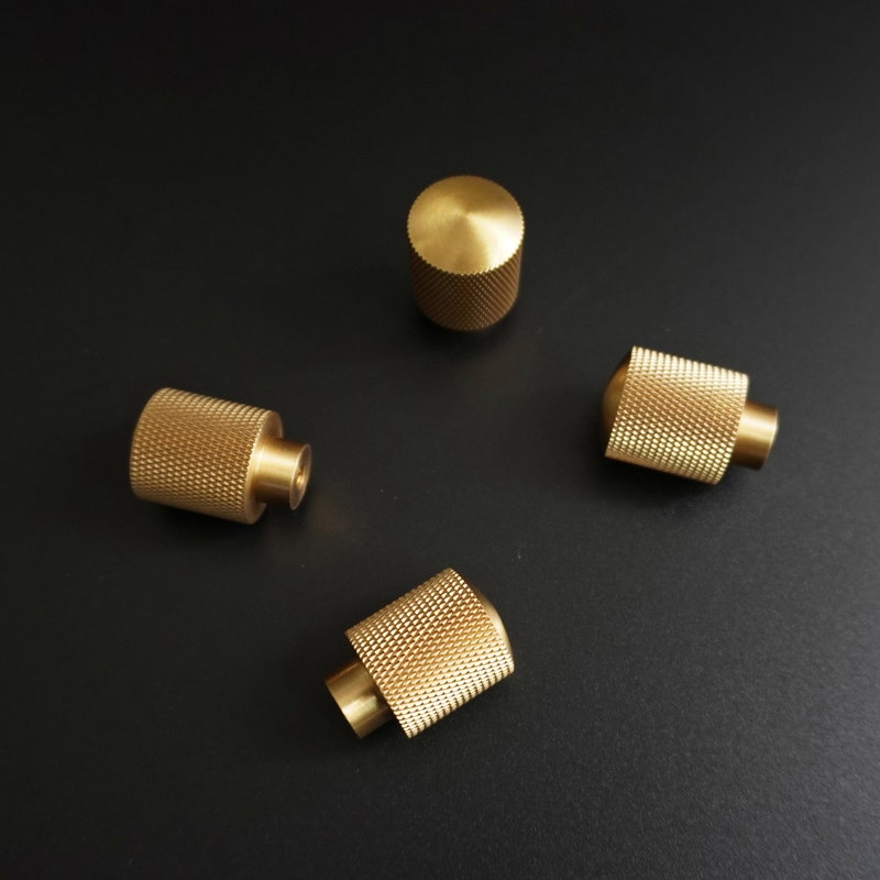Knurled Brass Knob - Etsy