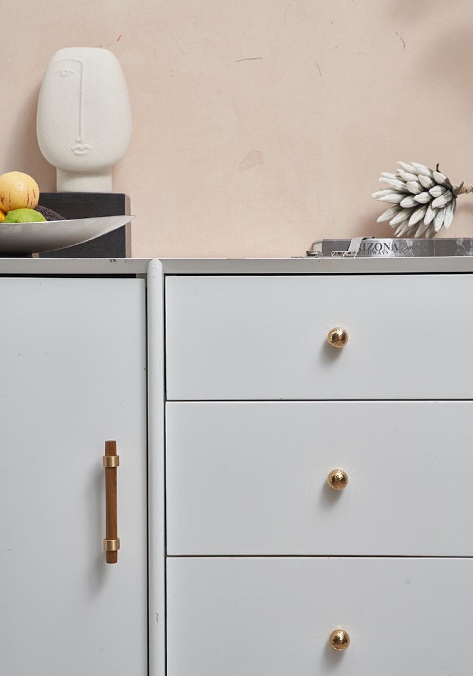 Hammer Grain Spherical Brass Handles Ball Wardrobe - Etsy