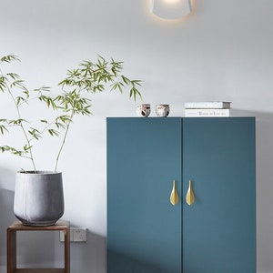 Leaves Solid Brass Cabinet Knob, Leaf Pulls, Kitchen Knobs, Drawer Knobs,replacement Door Pull ...