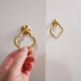 Brass Ring,pull Ring,vintage Ring-pulls,solid Brass Pulls,flower ...