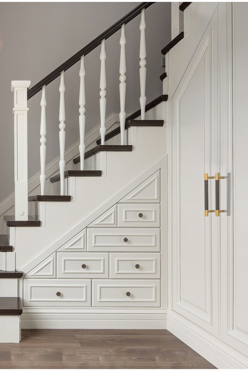 Brass Leather Soft Touch Cabinet Handlescolorful Dresser - Etsy