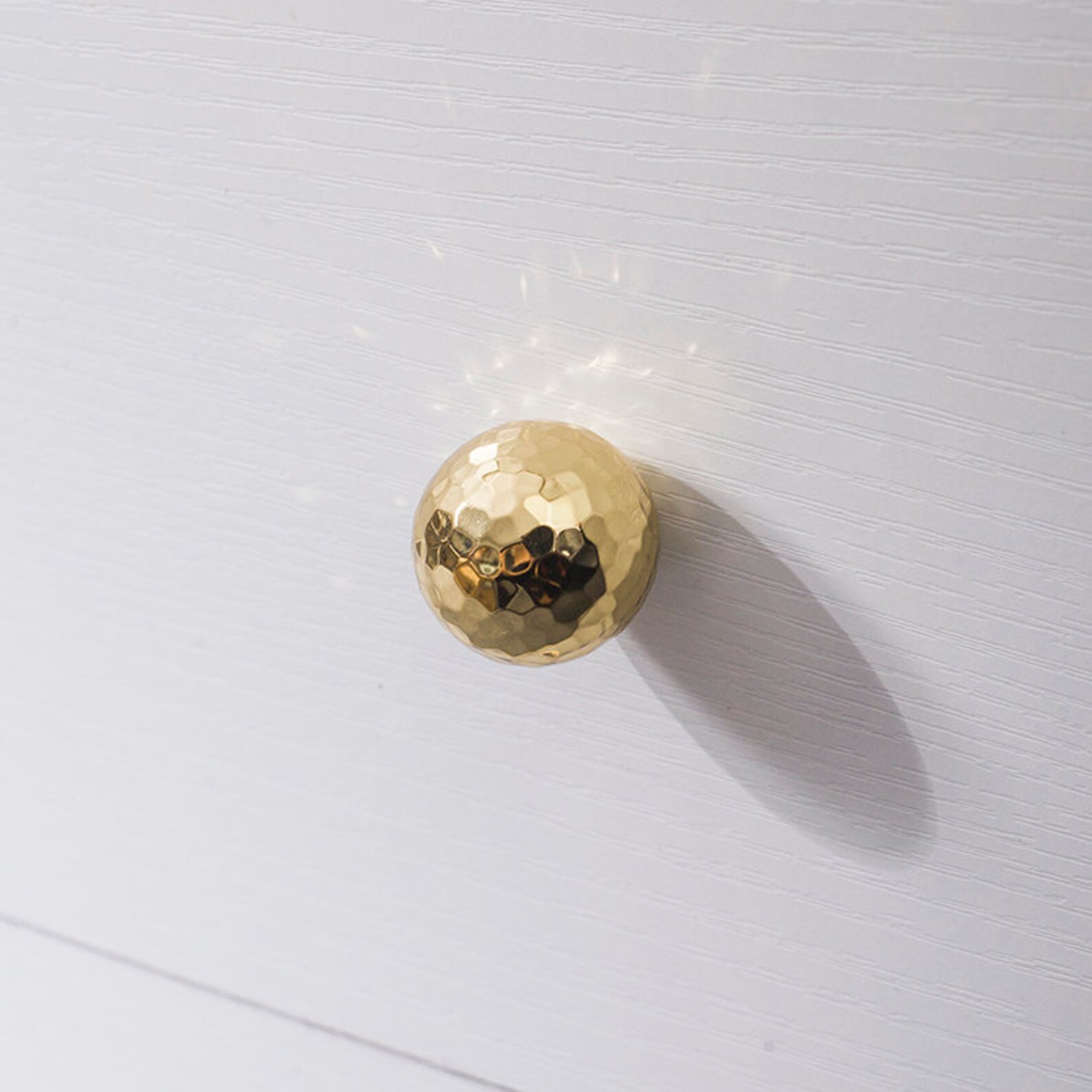 Hammer Grain Spherical Brass Handles, Ball Wardrobe Pulls,golden ...