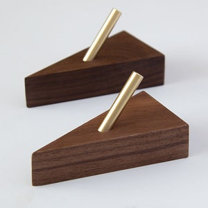 Triangle Wood Hooks, Solid Brass Hooks,solid Wood Hooks, Coat Hooks ...