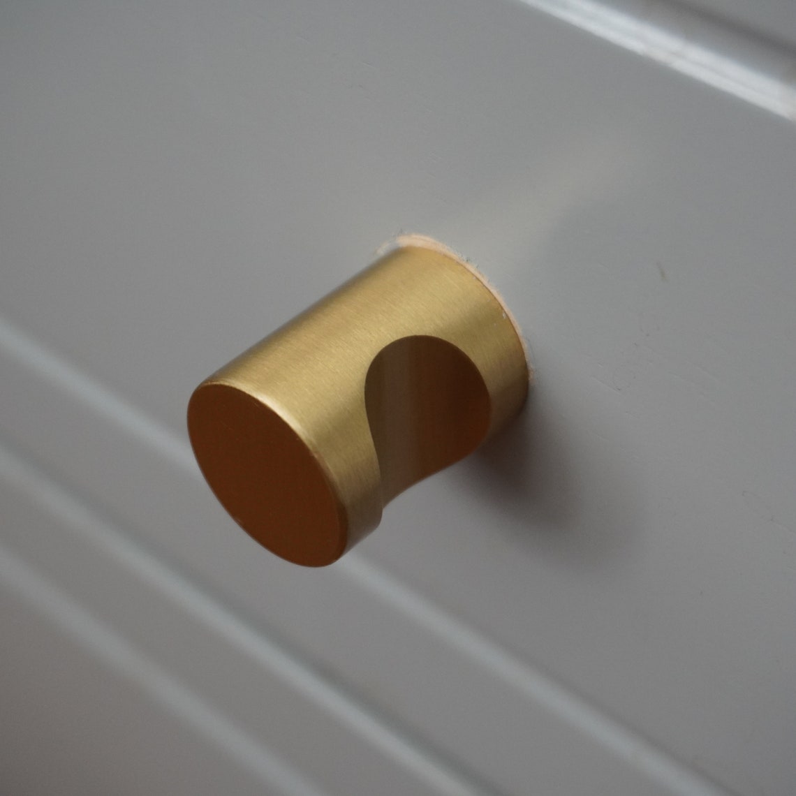 Cylinder Pullscircular Knobsround Drawer Pullsbrass Circle - Etsy