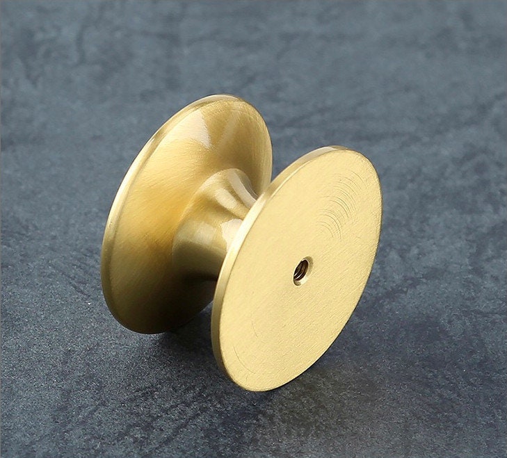 Circle Pulls Pure Copper Handles Round Brass Cabinet Knobs | Etsy