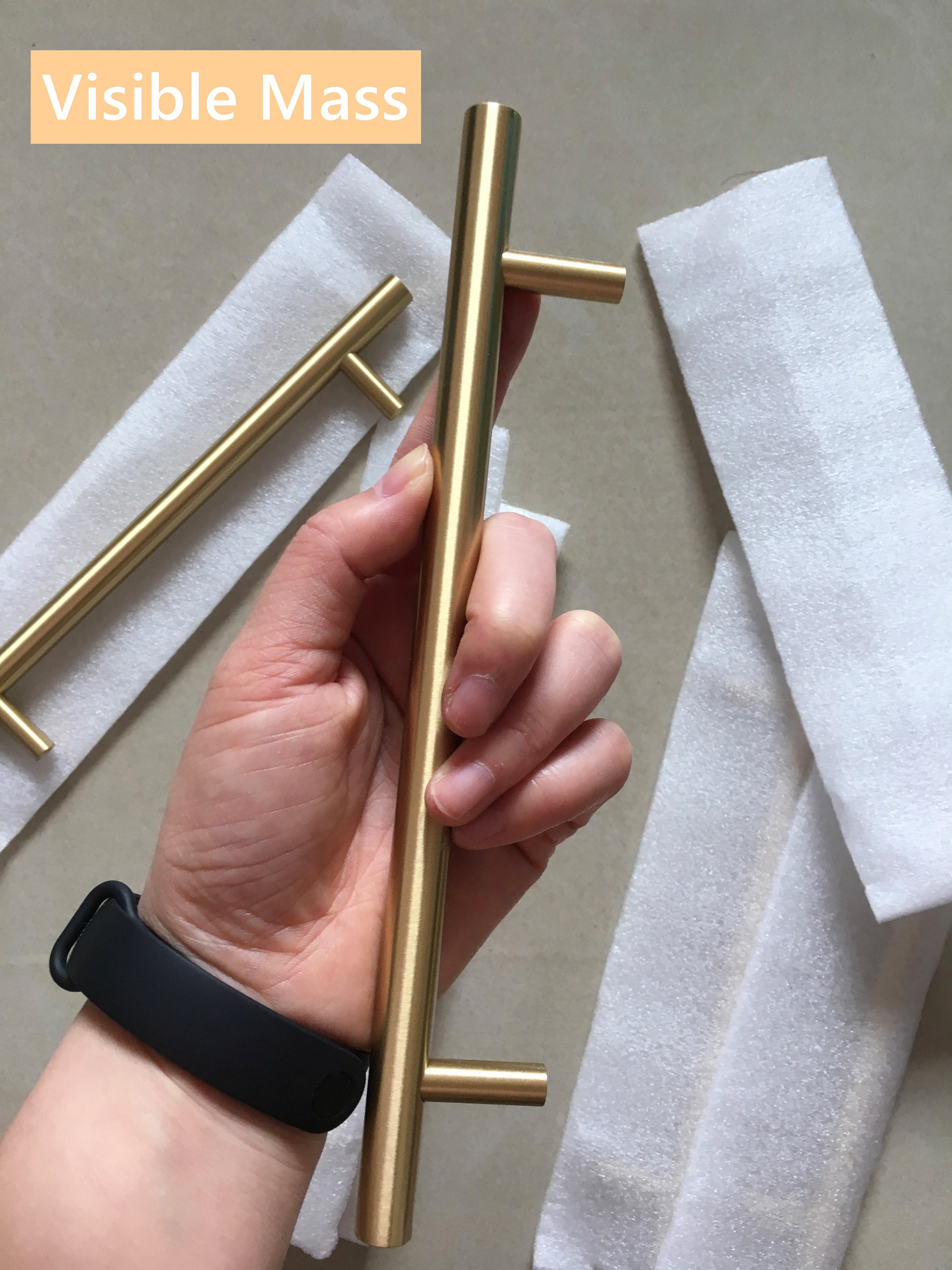 Long T Bar Cabinet Handlessolid Brass Door Handlesdrawer | Etsy