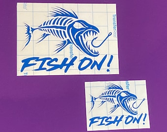 Fish on Decal Sticker Vinyl Car Home Truck Window Laptop Made in USA - Etsy