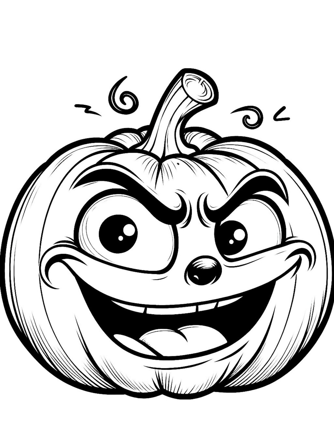 Pumpkin Giggles 51-55 Kids Coloring Pages 8x11 - Etsy