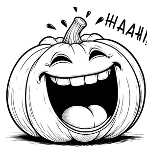 Pumpkin Giggles 51-55 Kids Coloring Pages 8x11 - Etsy