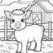 Cute Farm Animals 166-170 Kids Coloring Pages 8x11 - Etsy