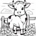 Cute Farm Animals 16-20 Kids Coloring Pages 8x11 - Etsy