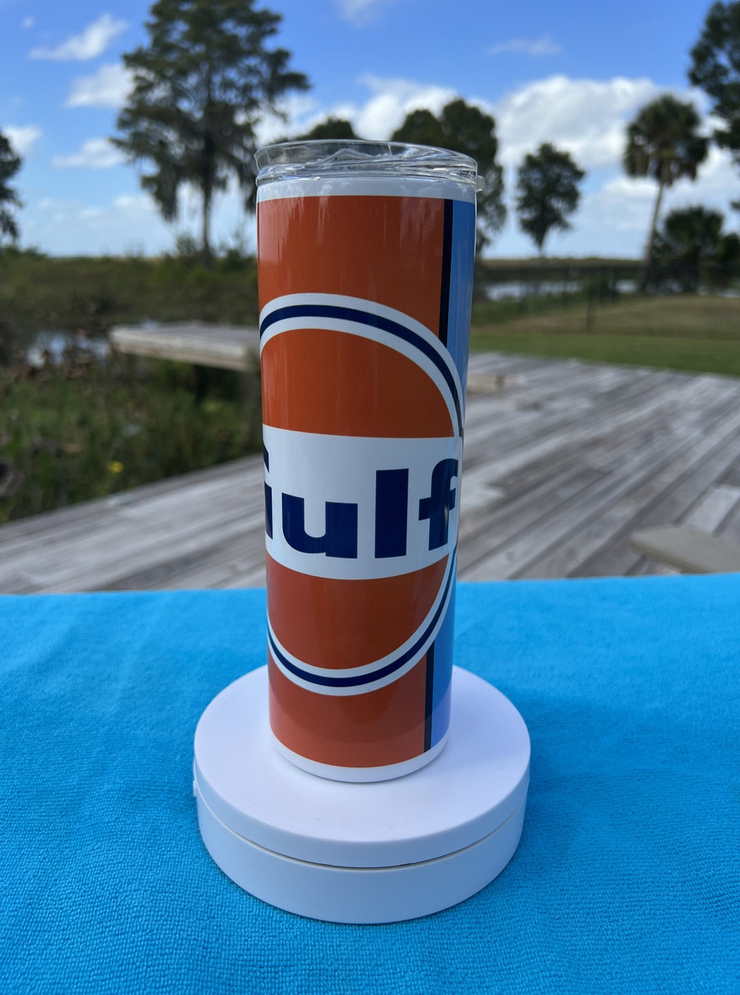 Gulf Racing Colors 20oz. Tumbler With Handle - Etsy