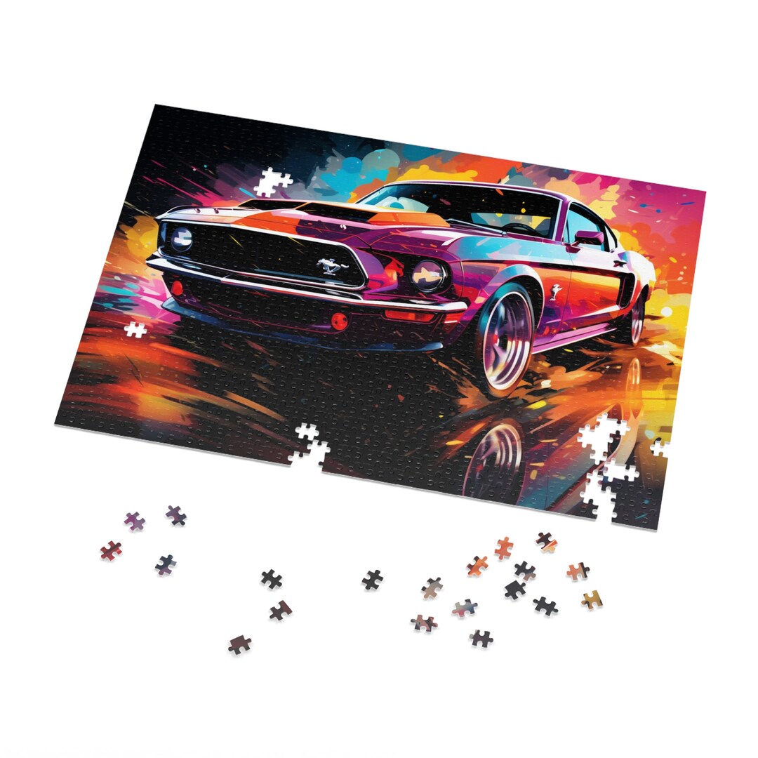 Mustang Life Paint Splatter Series 1 Jigsaw Puzzle 1000-piece - Etsy