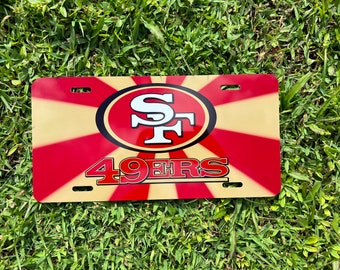 San Francisco 49ers License Plate - Etsy