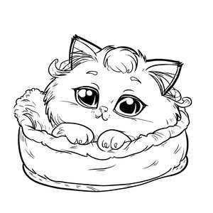 Adorable Cats 6-10 Kids Coloring Pages 8x11 - Etsy