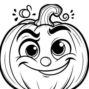 Pumpkin Giggles 51-55 Kids Coloring Pages 8x11 - Etsy