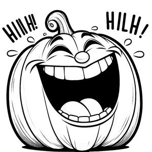 Pumpkin Giggles 51-55 Kids Coloring Pages 8x11 - Etsy