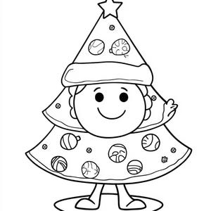 Cute Christmas 46-50 Kids Coloring Pages 5 8x11 - Etsy
