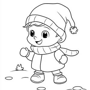 Cute Christmas 26-30 Kids Coloring Pages 5 8x11 - Etsy
