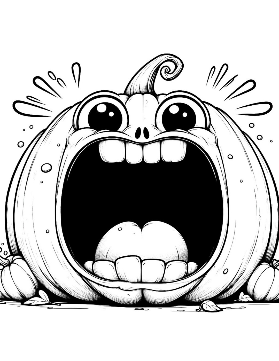 Pumpkin Giggles 16-20 Kids Coloring Pages 8x11 - Etsy