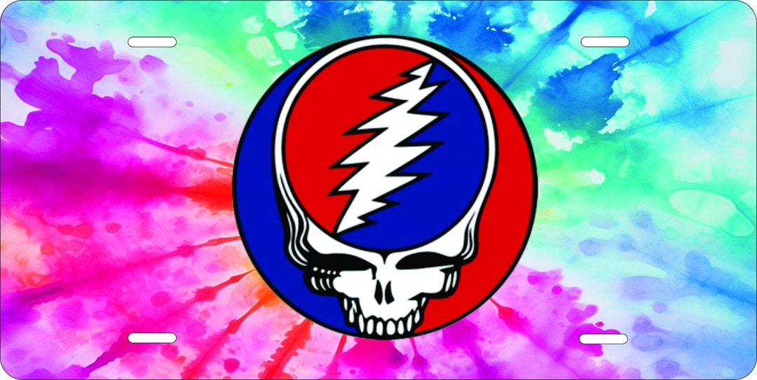 Grateful Dead Tie Dye 4 License Plate - Etsy
