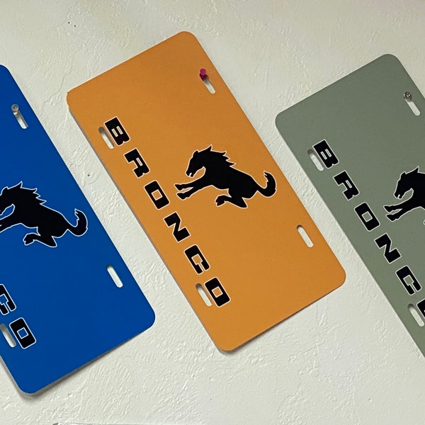 Bronco Vanity Plate - Etsy