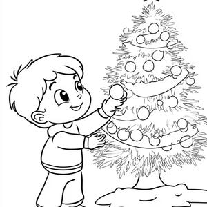 Cute Christmas 76-80 Kids Coloring Pages 5 8x11 - Etsy
