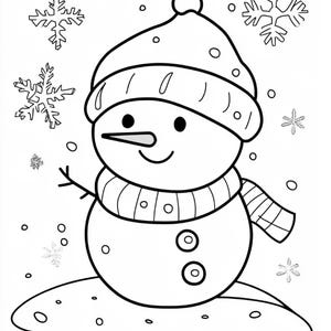 Cute Christmas 76-80 Kids Coloring Pages 5 8x11 - Etsy