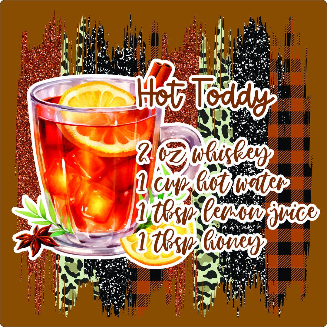Hot Toddy Cocktail Recipe 12 X 12 Metal Wall Sign - Etsy