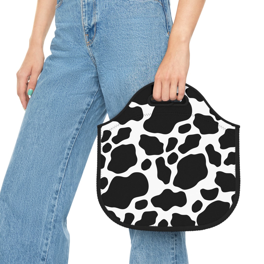 Cow Print 1 Neoprene Lunch Bag - Etsy