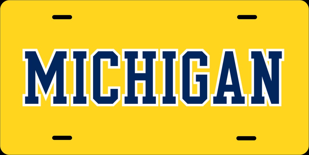 Michigan Wolverines Maze License Plate - Etsy