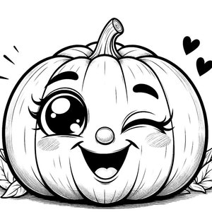 Pumpkin Giggles 26-30 Kids Coloring Pages 8x11 - Etsy