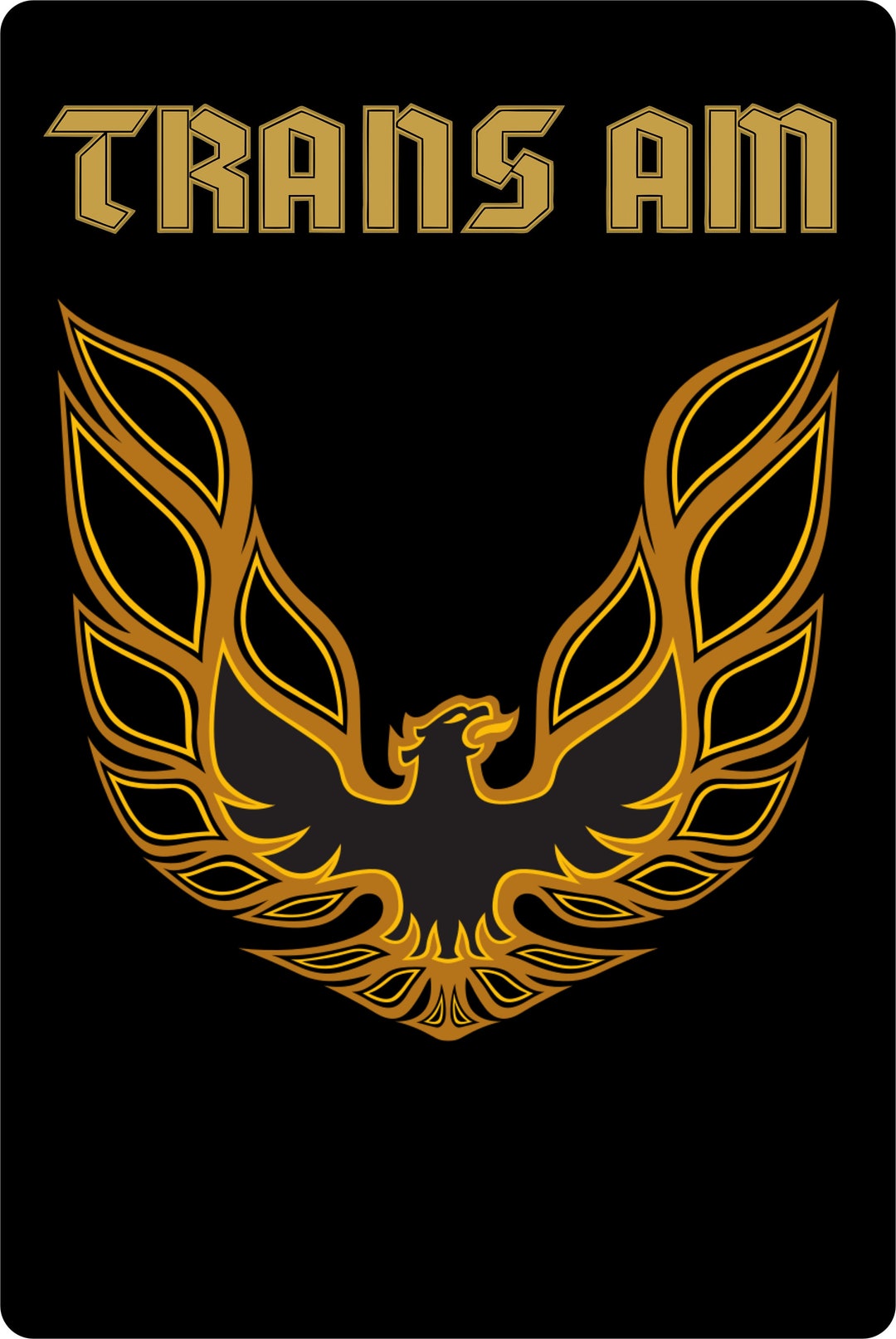 Trans Am Logo Black & Gold Custom 12 X 18 Wall Art - Etsy
