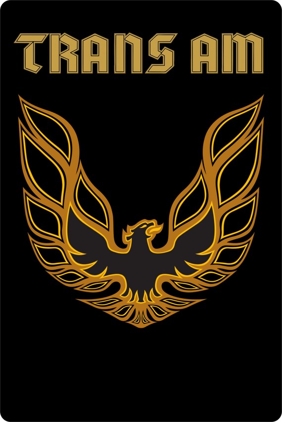 Trans Am Logo Black & Gold Custom 12 X 18 Wall Art - Etsy