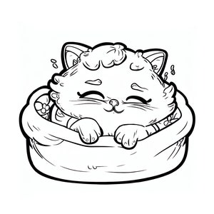 Adorable Cats 6-10 Kids Coloring Pages 8x11 - Etsy