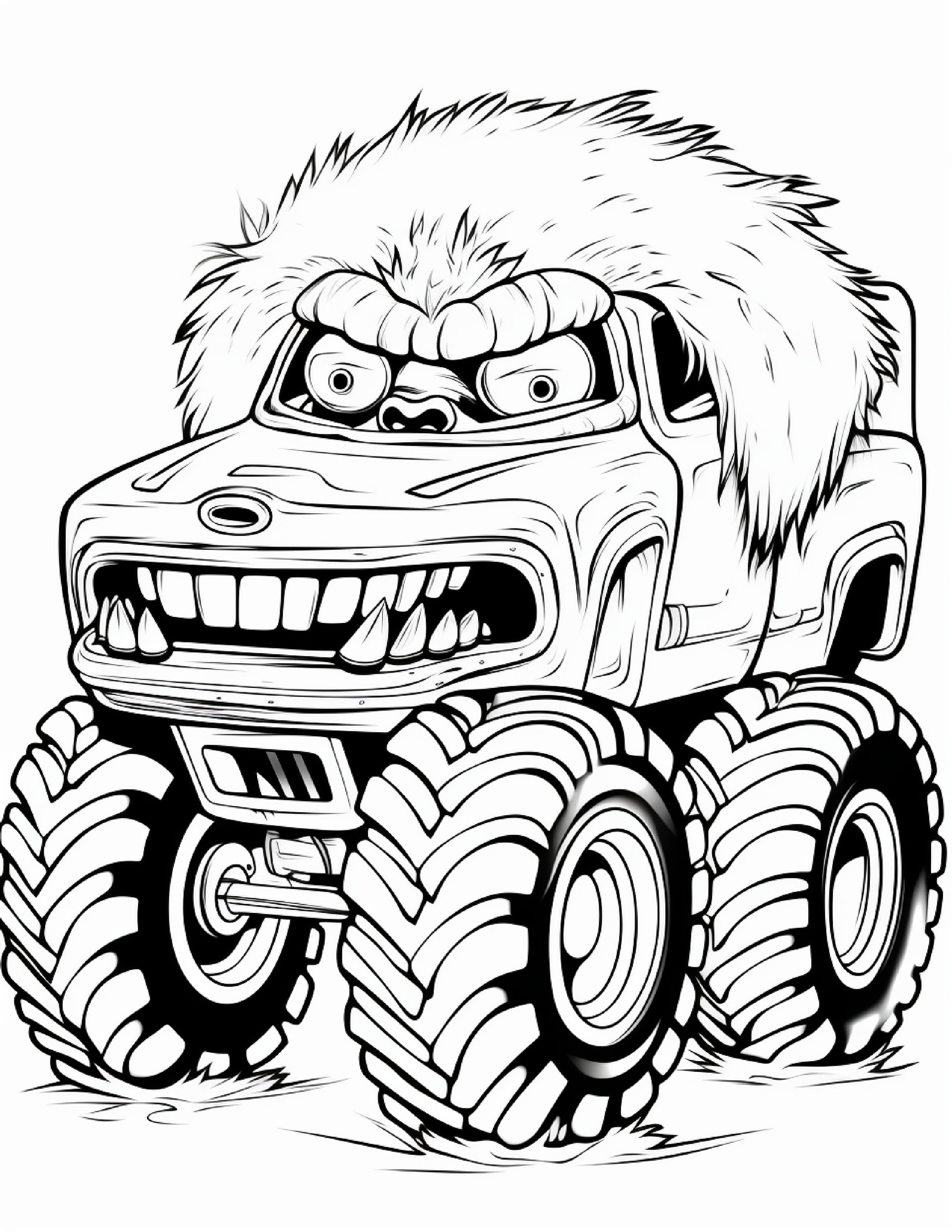 Free Printable Grave Digger Coloring Pages