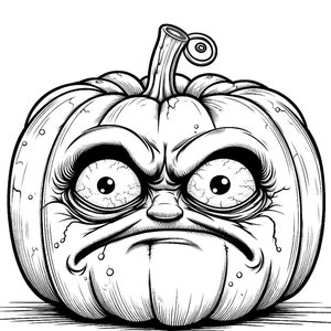 Pumpkin Giggles 26-30 Kids Coloring Pages 8x11 - Etsy