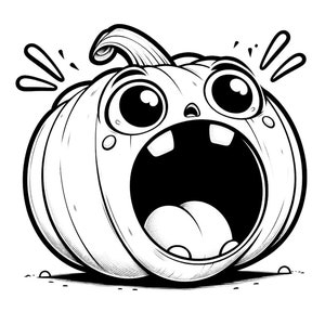Pumpkin Giggles 16-20 Kids Coloring Pages 8x11 - Etsy