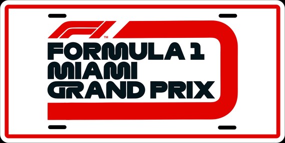 Miami Grand Prix Custom License Plate 1 | Etsy