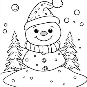 Cute Christmas 26-30 Kids Coloring Pages 5 8x11 - Etsy