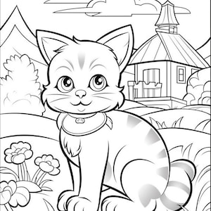 Cute Farm Animals 61-65 Kids Coloring Pages 8x11 - Etsy